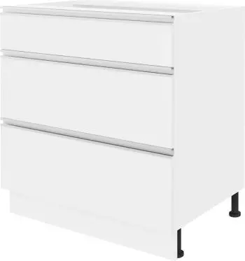 Szafka 80 dolna szuflad. z wkł. - easy box- SANDI Biały-połysk - BODZIO