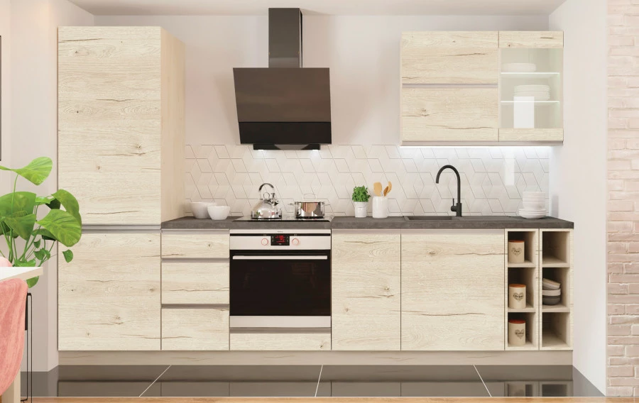 Szafka 40 dolna szuflad. z wkł.- easy box- MONIA Dąb Soma Perłowy - BODZIO